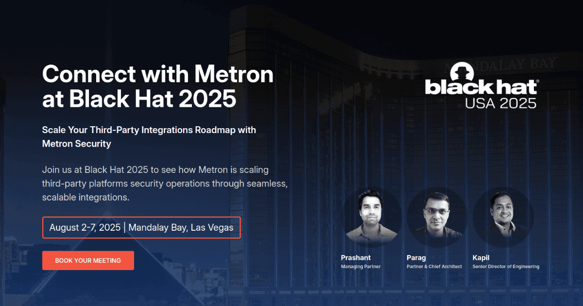 Metron Security | Join us at Black Hat 2025
